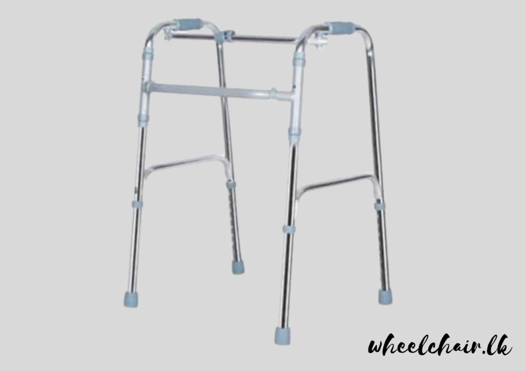 WALKER SINGLE BAR/ SILVER – LB 913 L – Wheelchair.lk